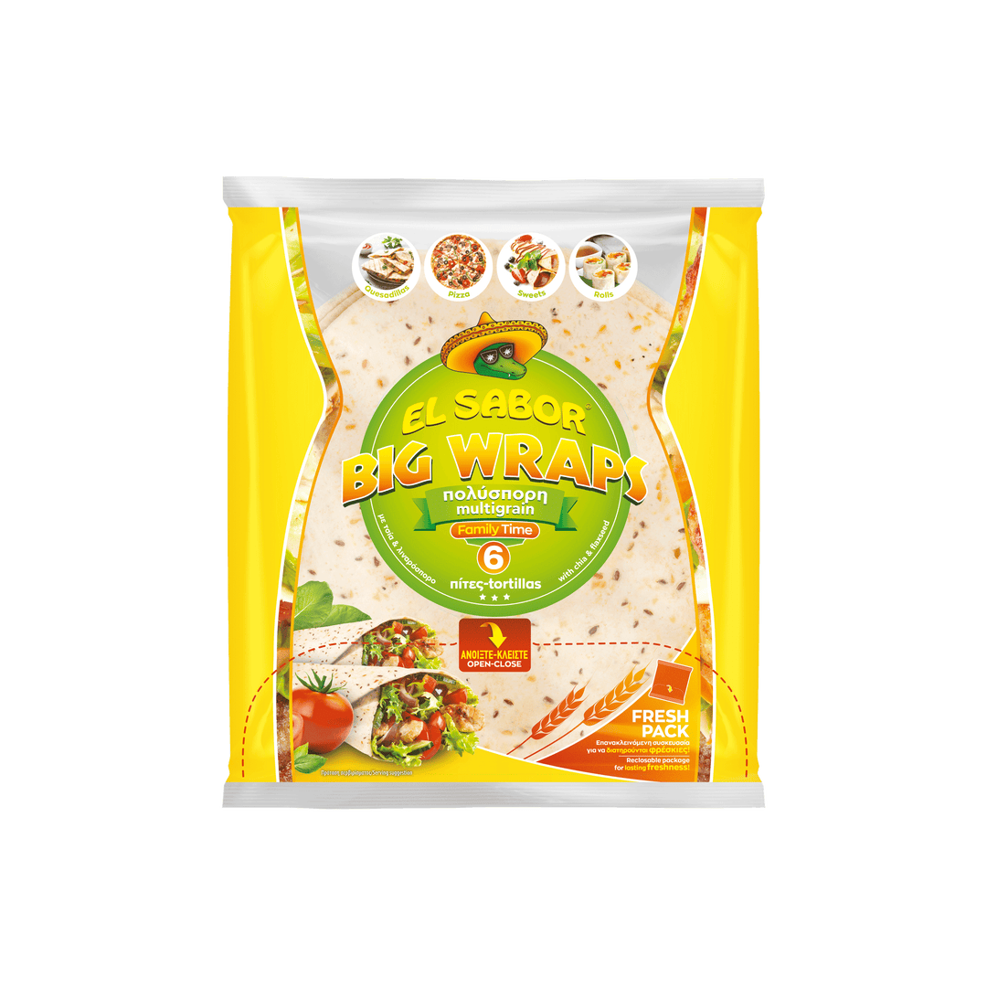 El Sabor, Multigrain Wraps Family Time -25 cm – Societe Jabra