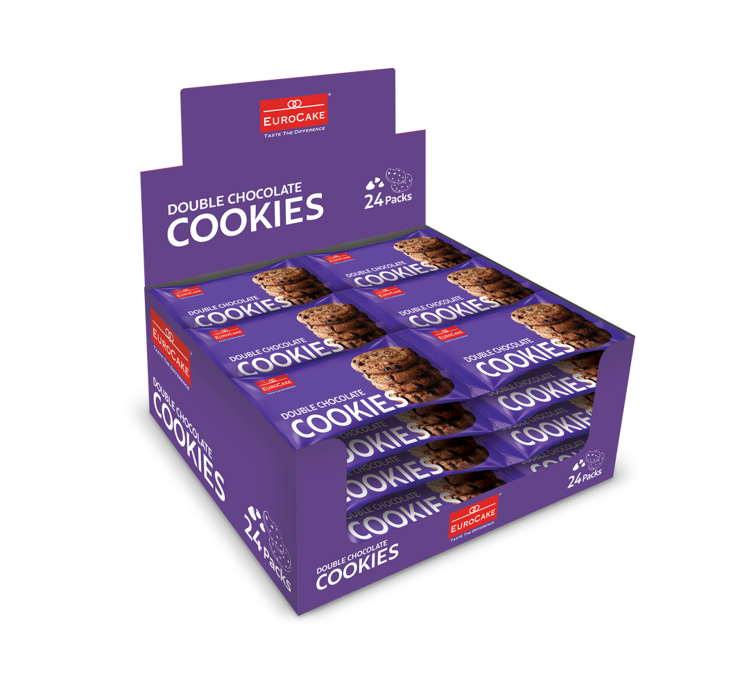 Eurocake, Double Chocolate Chip Cookies (Full Pack) – Societe Jabra