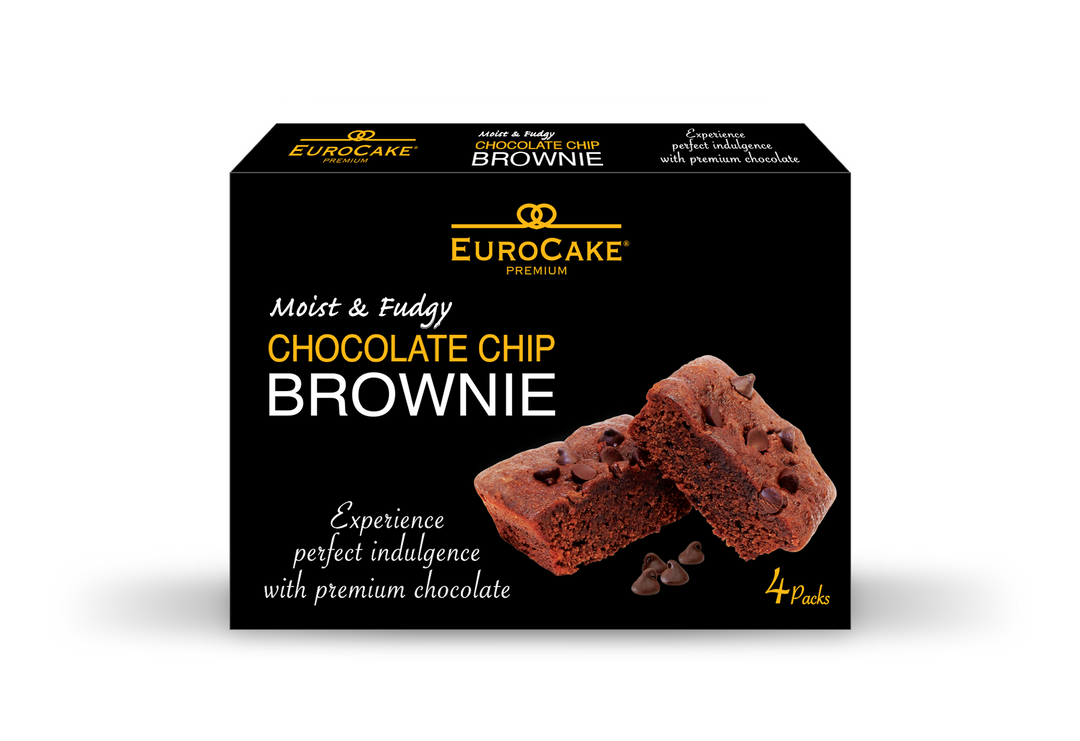 Eurocake, Premium Chocolate Chip Brownie – Societe Jabra