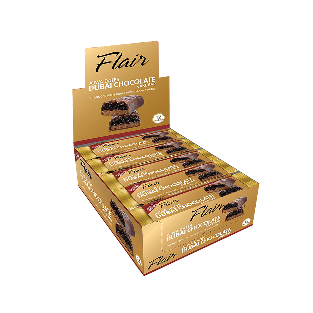 Flair, Ajwa Dates Dubai Chocolate Cake Bar (Full Pack) – Societe Jabra