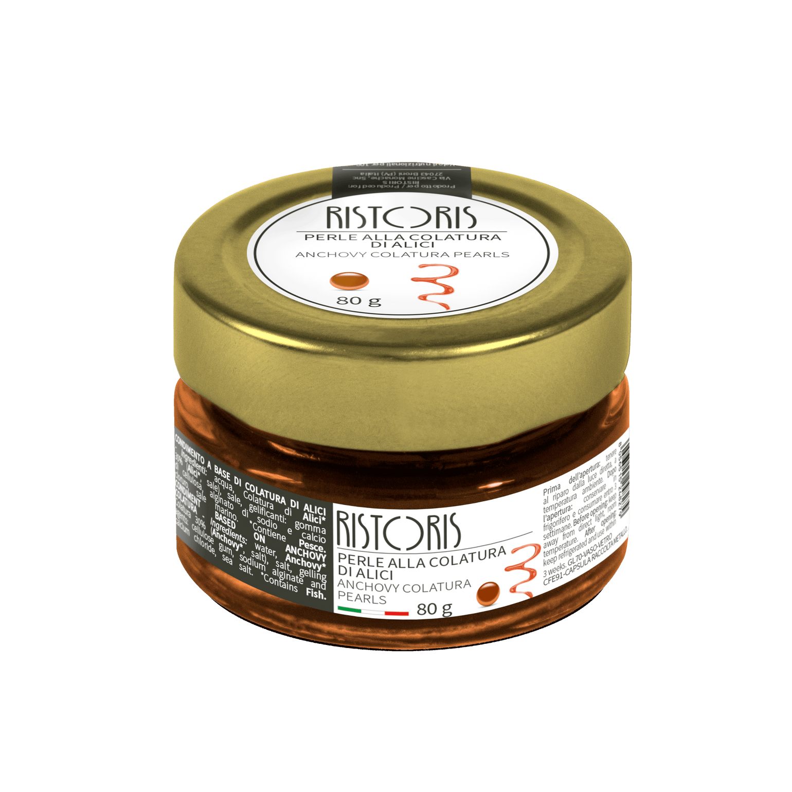 Ristoris, Anchovy Colatura Pearls – Societe Jabra